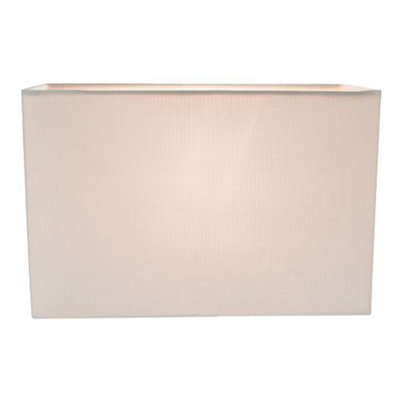 Contemporary and Stylish Dove Grey Linen Fabric Rectangular Lamp Shade