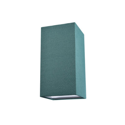 Contemporary and Stylish Forest Green Linen Fabric Tall Rectangular ...