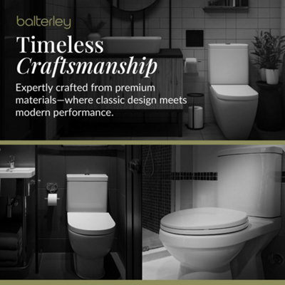 Contemporary Back to Wall Toilet Pan, White Ceramic Modern Bathroom WC ...