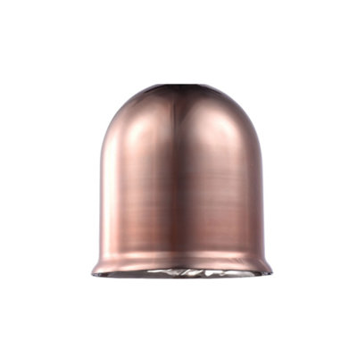 Contemporary Bell Shaped Copper Plated Glass Pendant Light Shade with ...