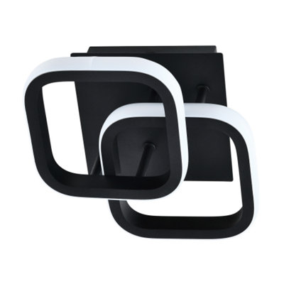 Contemporary Compact Double Head 19w LED Ceiling Light Fitting in Matt ...