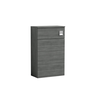 Contemporary Compact WC Toilet Unit 500mm - Anthracite