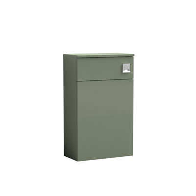 Contemporary Compact WC Toilet Unit 500mm - Satin Green