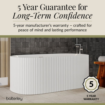 Contemporary Curved Freestanding Bath from Balterley - 1500mm x 740mm