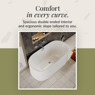 Contemporary Curved Freestanding Bath from Balterley - 1500mm x 740mm