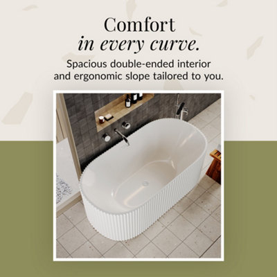 Contemporary Curved Freestanding Bath from Balterley - 1700mm x 780mm