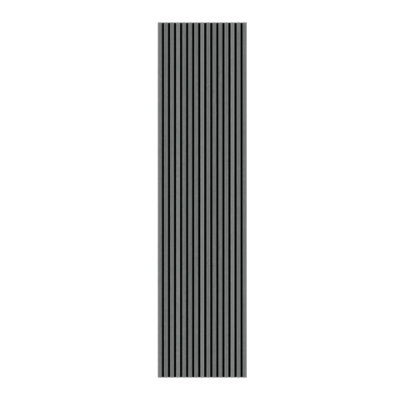 Contemporary Grey Acoustic Wood Slat Wall Panel