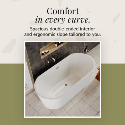 Contemporary Oval Freestanding Bath from Balterley - 1700mm x 750mm