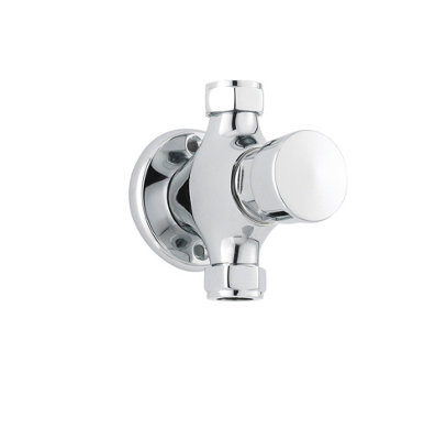 Contemporary Round Manual Exposed Non-Concussive Timed Shower Valve ...