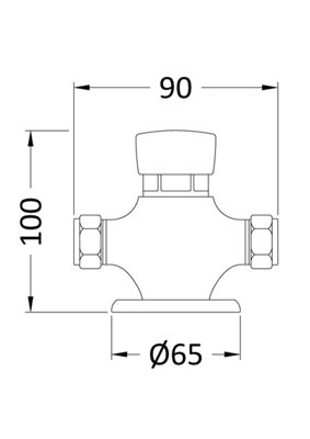 Contemporary Round Manual Exposed Non-Concussive Timed Shower Valve ...