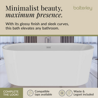 Contemporary Rounded Rectangular Freestanding Bath from Balterley ...