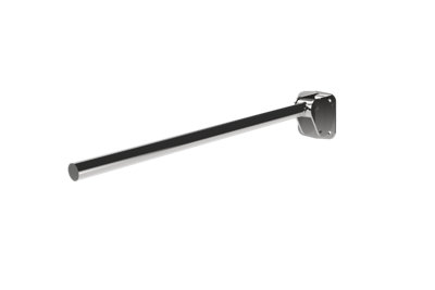 Contemporary single arm friction rail, stainless steel, exposed fixings ...