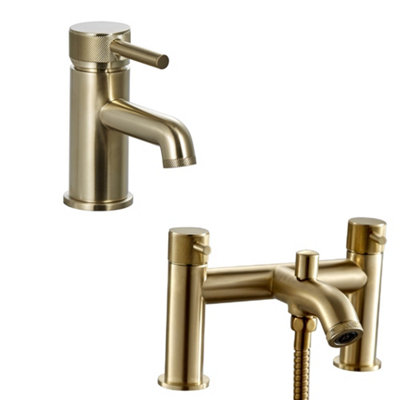 Contemporary Single Lever Handle Mono Basin Tap and Bath Shower Mixer ...