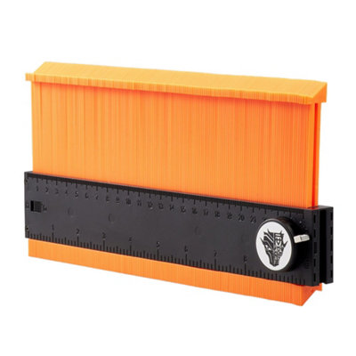 Contour Gauge 10 Inch with Lock, Measuring Shape Outline Angle Set of 1