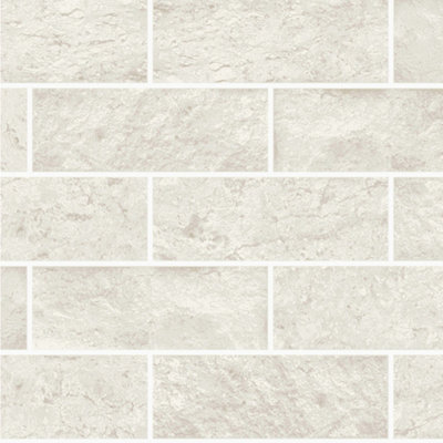 Contour Tile Effect Natural Wallpaper