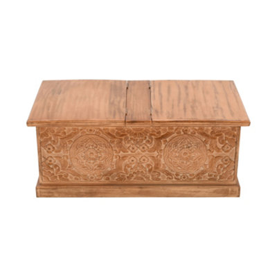 Contrive Mango Wood Coffee Table/Blanket Box