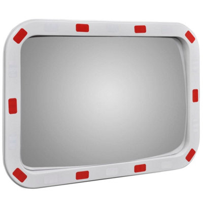 Convex Traffic Mirror Rectangle 40 X 60 Cm With Reflectors