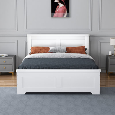 Conway Four Drawer 5ft King size White Storage Bed Frame