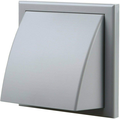 Cooker Hood Duct Cowled Vent Kit Fan Extract 100mm Grey
