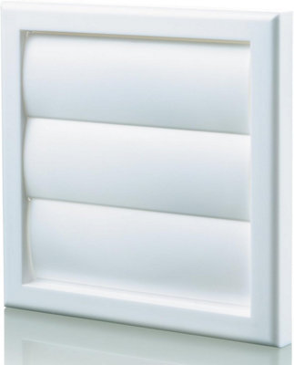 Cooker Hood Duct Shutter Vent Kit Fan Extract 100mm White