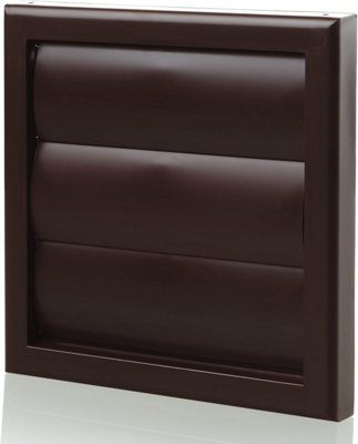 Cooker Hood Duct Shutter Vent Kit Fan Extract 125mm Brown