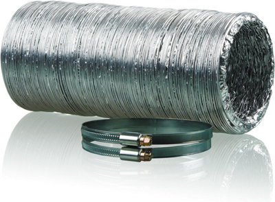 Cooker Hood Duct Vent Kit Fan Extract 150mm Black