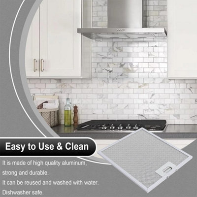 Cooker Hood Filters Metal Mesh Extractor Vent Filter 320 x 260 mm x 2 ...