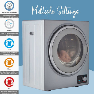 Cookology 2.5kg Table Top Tumble Dryer in Compact Mini Size - CMVD25SL ...