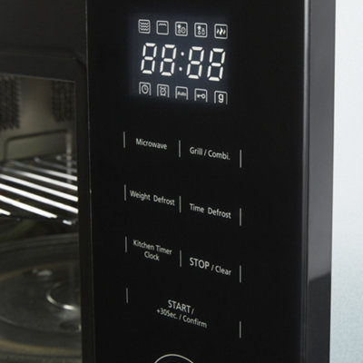 Cookology 900W Built-in Microwave with Grill 25L Integrated Design ...