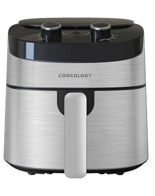 Cookology CAF42MA 4.2L Mechanical Air Fryer in Black & Stainless Steel ...