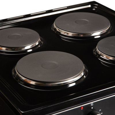 Cookology CFSP600BK/1 60cm Freestanding Electric Cooker, 68L, Solid ...