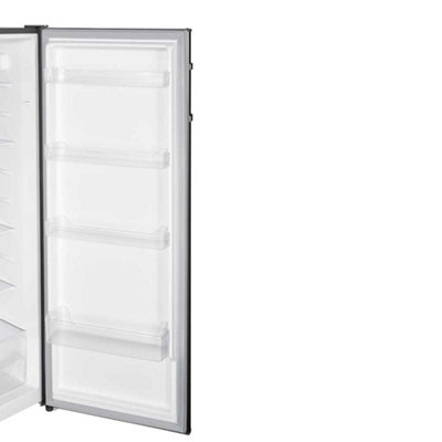 COOKOLOGY CTFR240IX 240L TALL LARDER FRIDGE, INOX, 143CM HIGH, 55CM ...