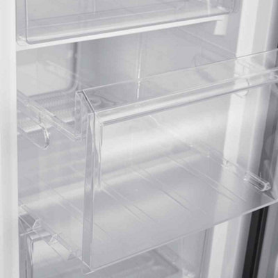 Cookology CTFZ163IX 168L Tall Upright Freezer, Inox, 5 Large Drawers ...
