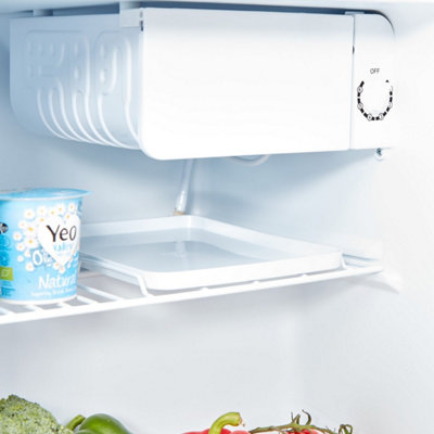 Cookology MFR45SS 45L Mini Fridge, Tabletop, Chiller Box, Adj. Temp, Reversible Door, Legs - Silver