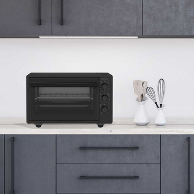 Cookology Mini Oven 37L for Fast Electric Table Top Cooking - CMO37BK Black