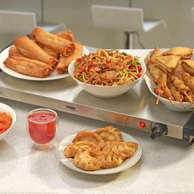 COOKS PROFESSIONAL 3-SECTION BUFFET WARMER 4.5L WITH HOTPLATE FUNCTION ...