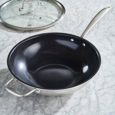 Cooks Professional 8 Piece Tri-Ply Cookware Set - 3 x Saucepans, 2 x ...