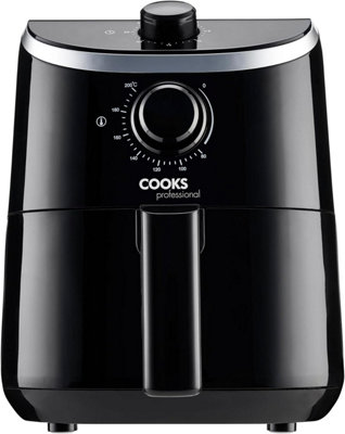Cooks Professional Air Fryer 2L Single Drawer Compact Manual Timer ...