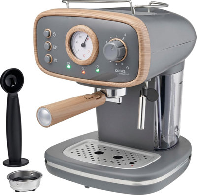 Cooks Professional Coffee Machine Espresso Maker Barista Pro 15-Bar ...