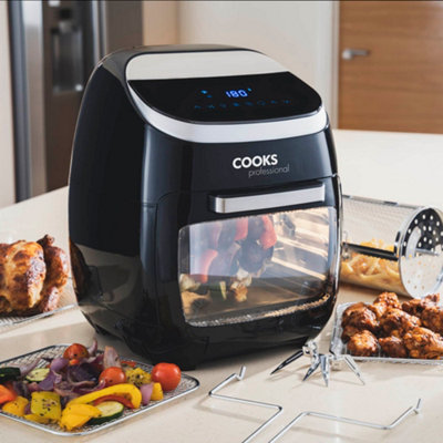 Cooks Professional Digital Air Fryer Oven with Rotisserie 11L Oil Free ...