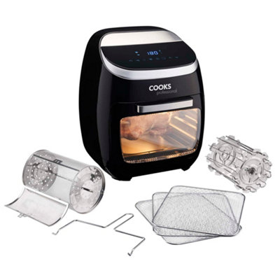 Cooks Professional Digital Air Fryer Oven with Rotisserie 11L Oil Free ...