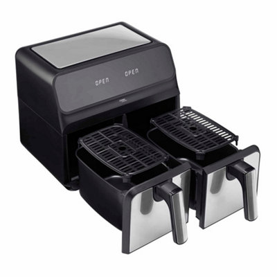 Cooks Professional Dual Digital Air Fryer 8L Healthy Cooker with Double ...