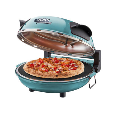 Cooks Professional Electric Pizza Oven Machine 1200W with Stone Base ...