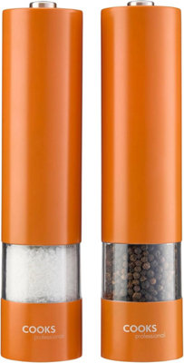 Cooks Professional Electric Salt and Pepper Mill Set - Automatic ...