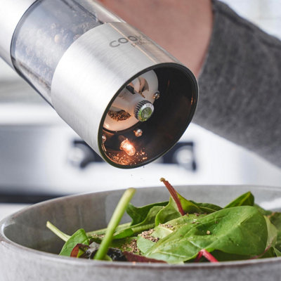 Cooks Professional Electric Salt and Pepper Mill Set - Automatic ...