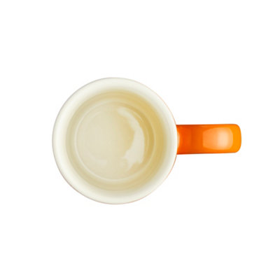 Cooks Professional Espresso Coffee Cups Mugs Stoneware 90ml Orange ...