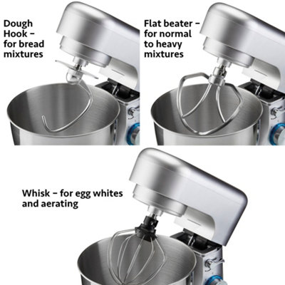 Cooks Professional Food Baking Stand Mixer Digital 8 Speed 4.5 Litre ...