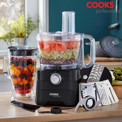 Cooks Professional Food Processor 1000W with 7 Blades - Multifunction ...