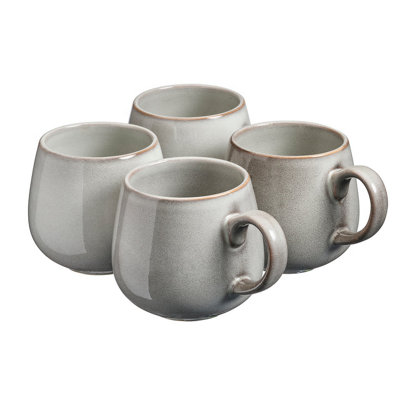 Cooks Professional Nordic Stoneware Mugs 350ml Reactive Glaze Set of 4