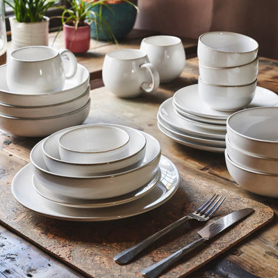 Cooks Professional Nordic Stoneware Mugs 350ml Reactive Glaze Set of 4